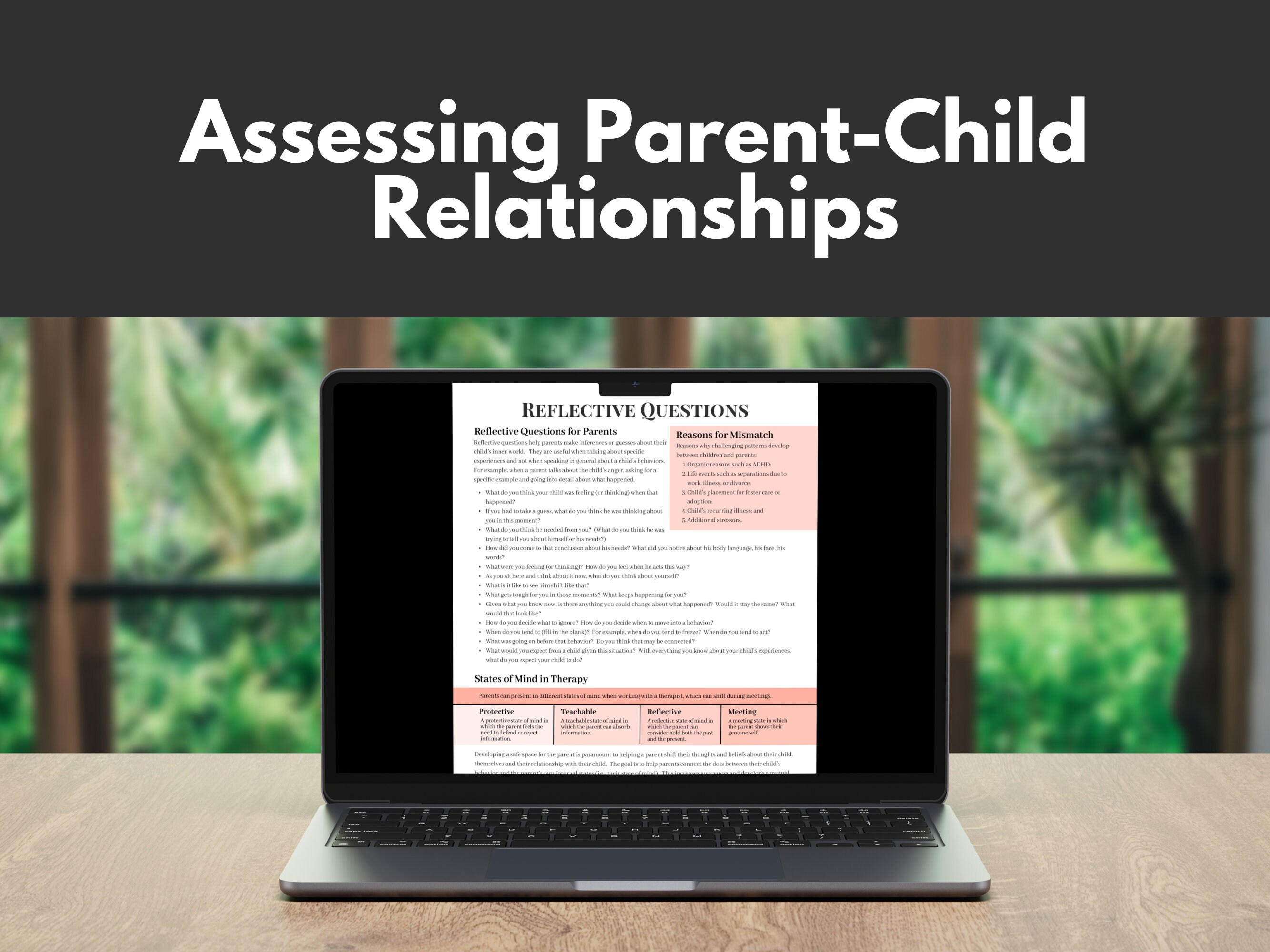 Assessing Child and Parent Relationships Mental Health Digital ...