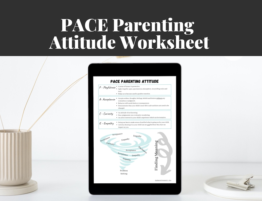 PACE Parenting Attitude Worksheet | Mental Health Digital Downloads ...