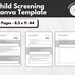 Child Client Screening Canva Template, Client Assessment Worksheet ...