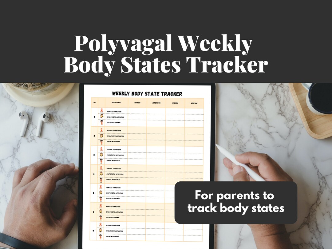 Polyvagal Theory Body Tracker for Kids | Mental Health Digital ...