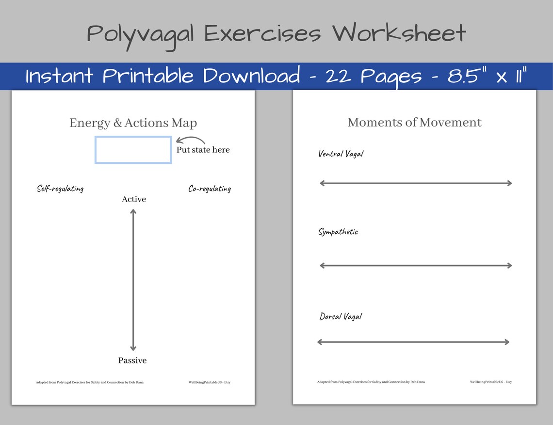 Polyvagal Exercises ANS Ladder Neuroception - Etsy Australia