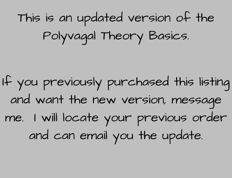 Polyvagal Theory Basics Infographic Neuroception ANS - Etsy