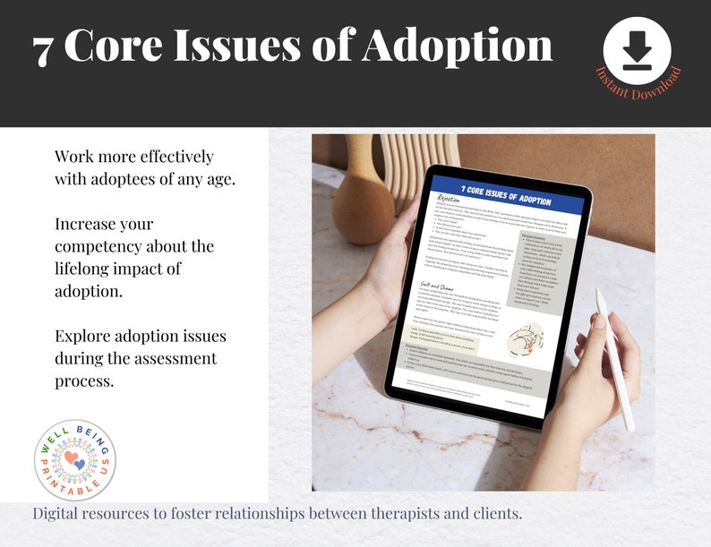 Seven Core Issues of Adoption Guide | Child Adoption Digital Downloads ...