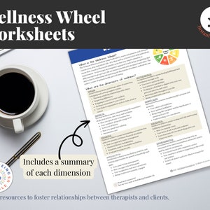 Wellness CBT Therapy Worksheets | Mental Health Digital Downloads | CBT ...