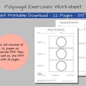 Polyvagal Theory Exercises Worksheets Neuroception - Etsy UK