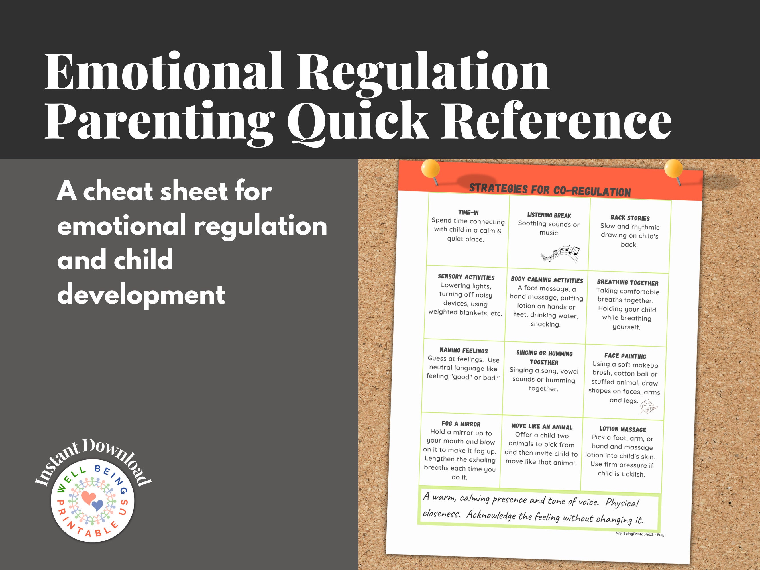 Emotional Regulation CBT Worksheet, Co-regulation Mental Health ...