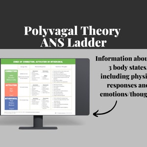 ANS Ladder Infographic Energy Flow Polyvagal Theory - Etsy