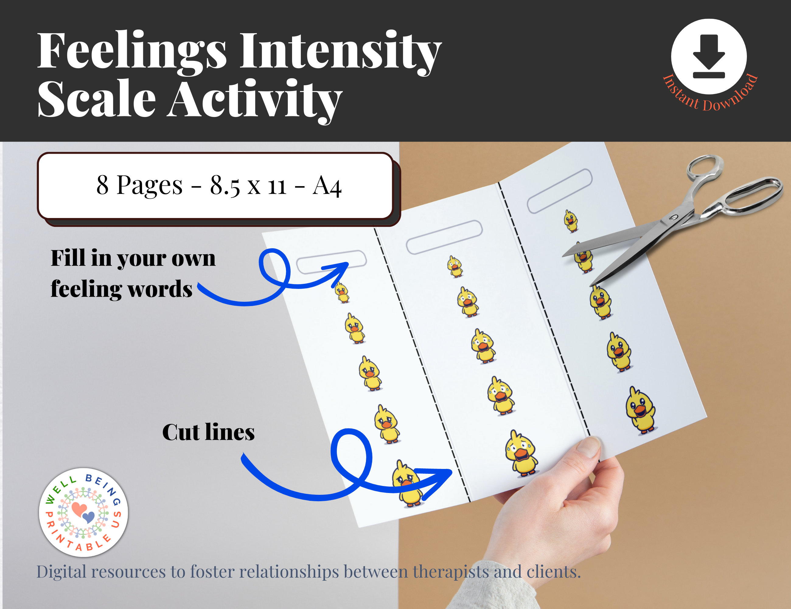 SEL Printable, CBT Worksheet, Emotions Mental Health Mental Health ...