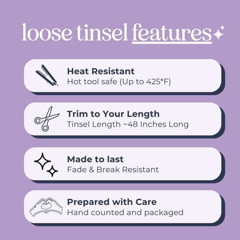 Hair Tinsel Color Sample Kit: Heat-resistant Thai Silk for Stylists - Etsy