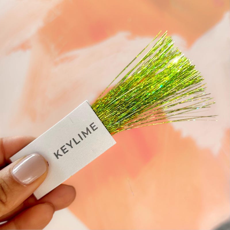 Lime Hair Tinsel - Etsy