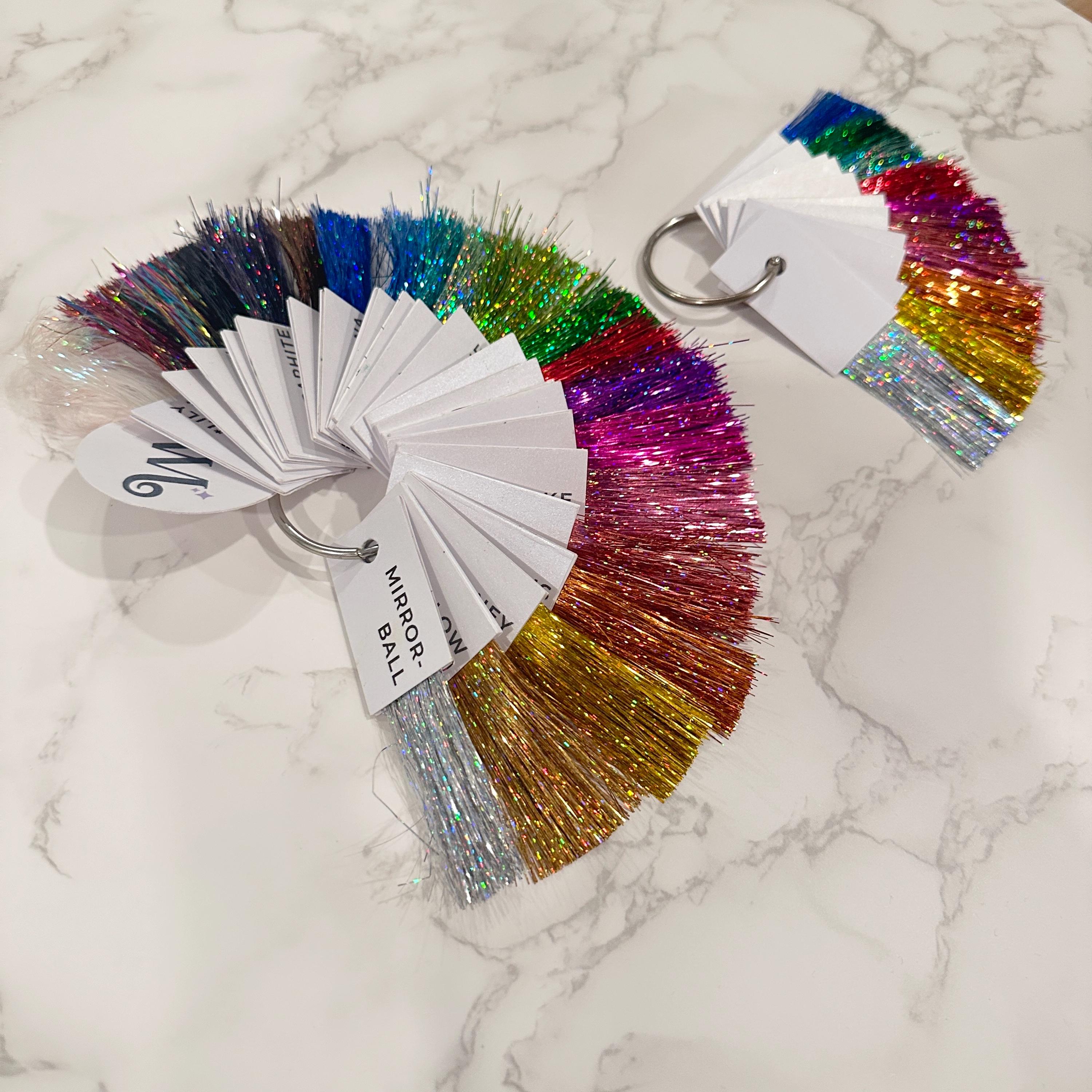 Customizable Tinsel Hair Swatch Ring: Color Chart for Stylists - Etsy