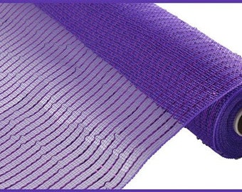 Purple Deco Mesh - Etsy