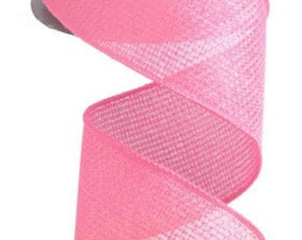 Pink Wired Ribbon - Etsy