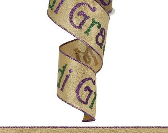 Metallic Wired Ribbon: Purple 2.5 Inches X 10 Yards 30 Feet RG0140023 ...