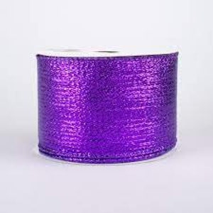 Metallic Wired Ribbon: Purple 2.5 Inches X 10 Yards 30 Feet RG0140023 ...