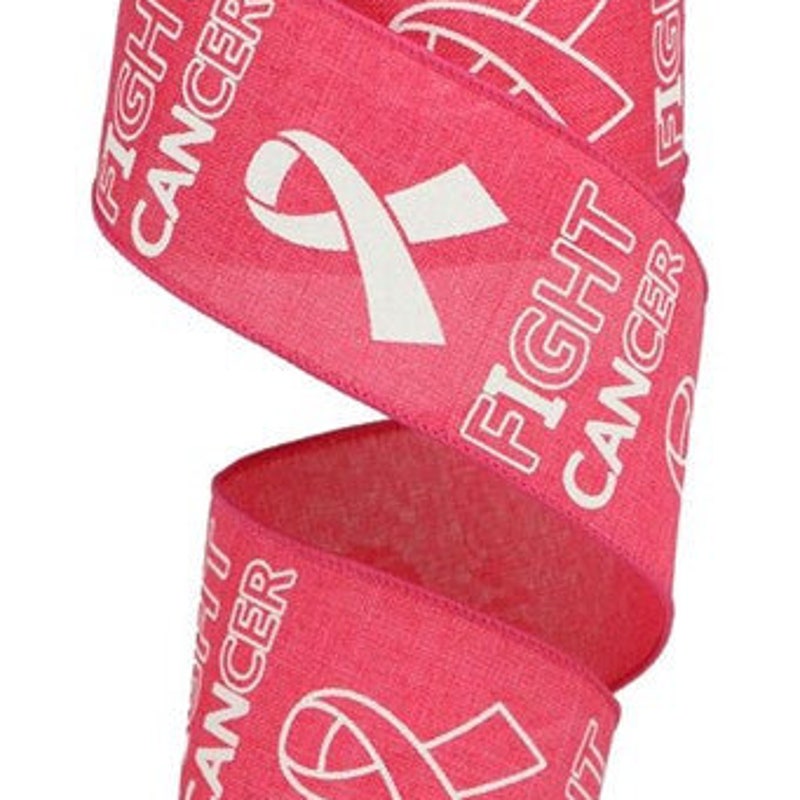 Cancer Ribbon Wreath - Etsy