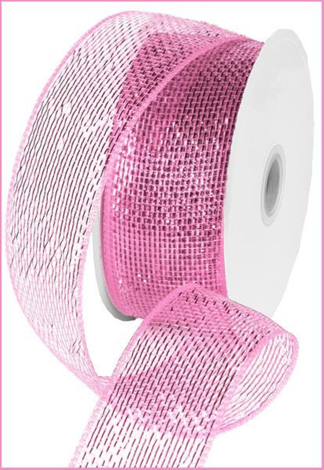 Pink Fuchsia Metallic Foil Deco Poly Sash Mesh, Wreath Metallic 2.5 X ... Pink Fuchsia Metallic Foil Deco Poly Sash Mesh, Wreath Metallic 2.5 X ...