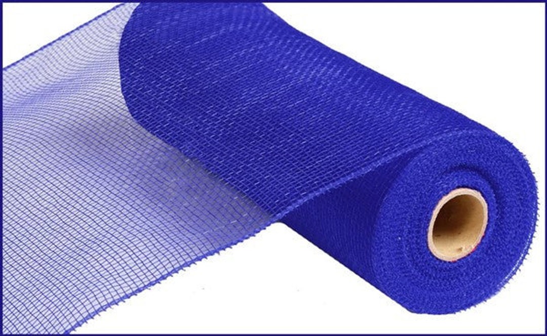 Blue Poly Deco Mesh, Non-metallic Craft Supply for Creating Elegant ...