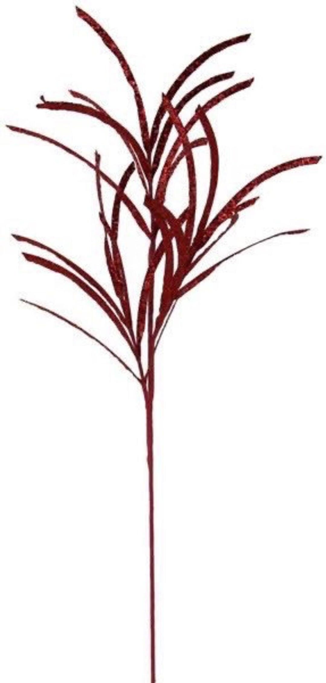 Glitter Decorative Spray, Red Glitter Stem - 31" - XS104924 - Etsy
