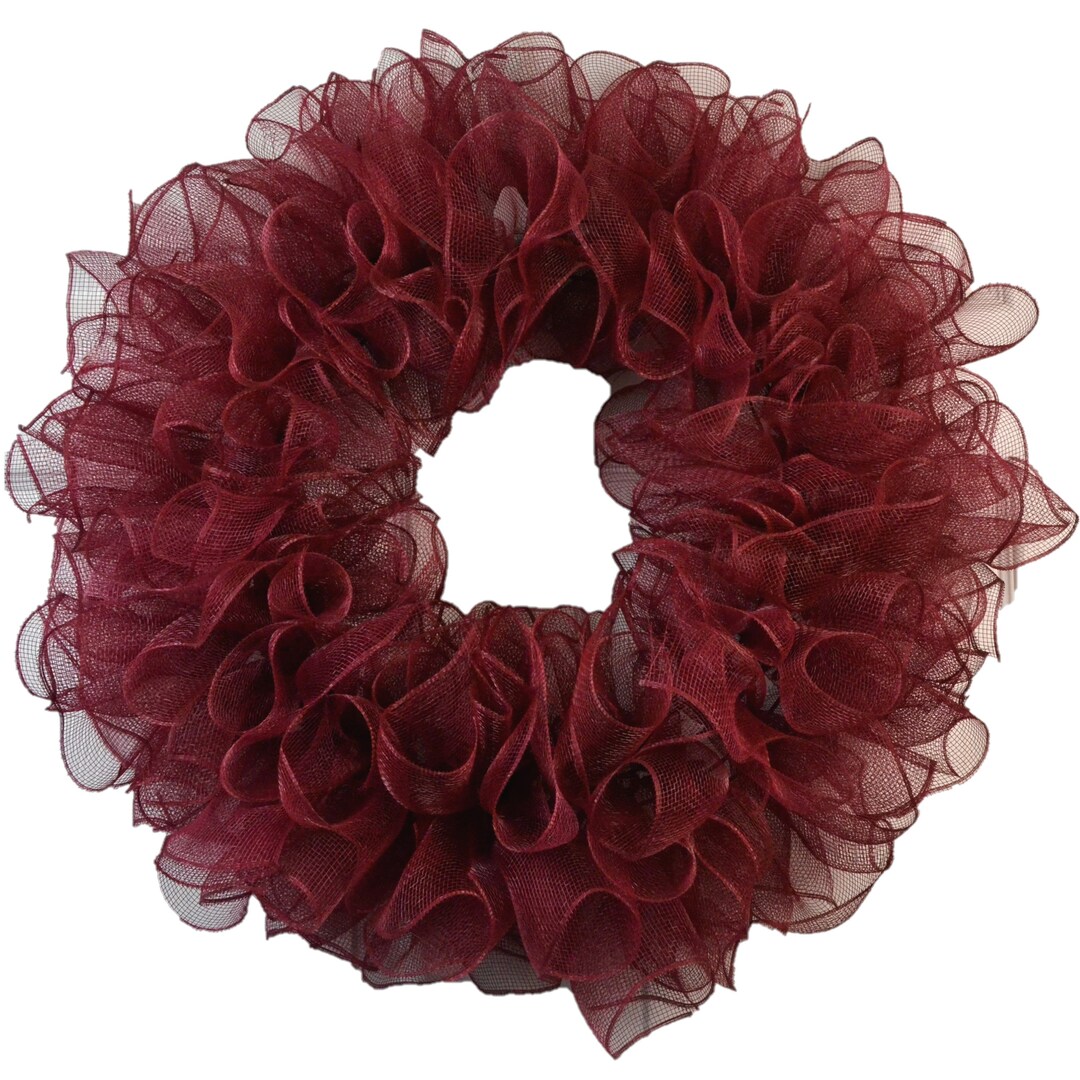 Make Your Own Wreath, Burgundy Wreath Base - Premade Wreath - Make Your ...