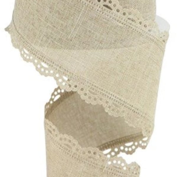 Burlap Lace Ribbon - Etsy