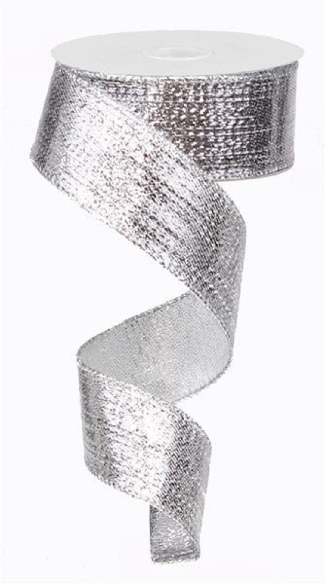 Silver Wire Ribbon, 1.5 Inch X 10 Yard, Christmas, RG0139926 Wedding ...
