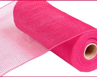 Hot Pink Deco Poly Mesh 10 X 10 Yards RE130111 - Etsy