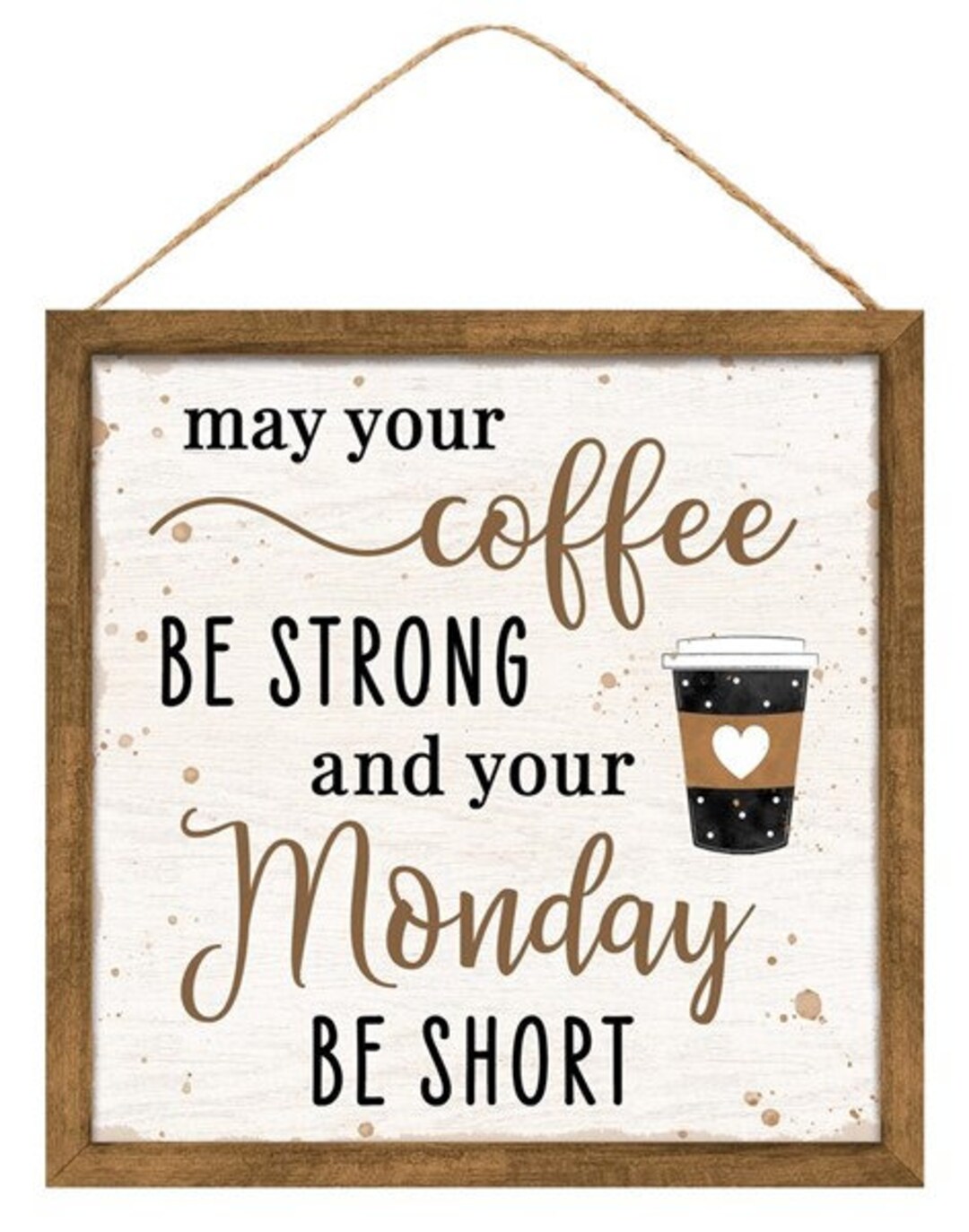 Coffee Door Sign, Coffee Shop Wreath Sign, Wreath Centerpiece, Brown ...
