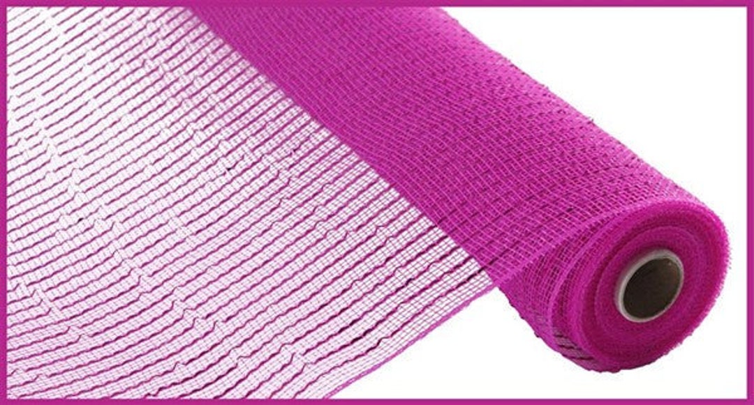 Pink Metallic Deco Mesh Ribbon, Wreath Supply (10 in X 10 Yards) - Etsy