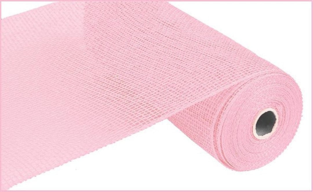 Pink Poly Deco Mesh,burlap, 10 Inches X 10 Yards, Wreath Mesh for ...