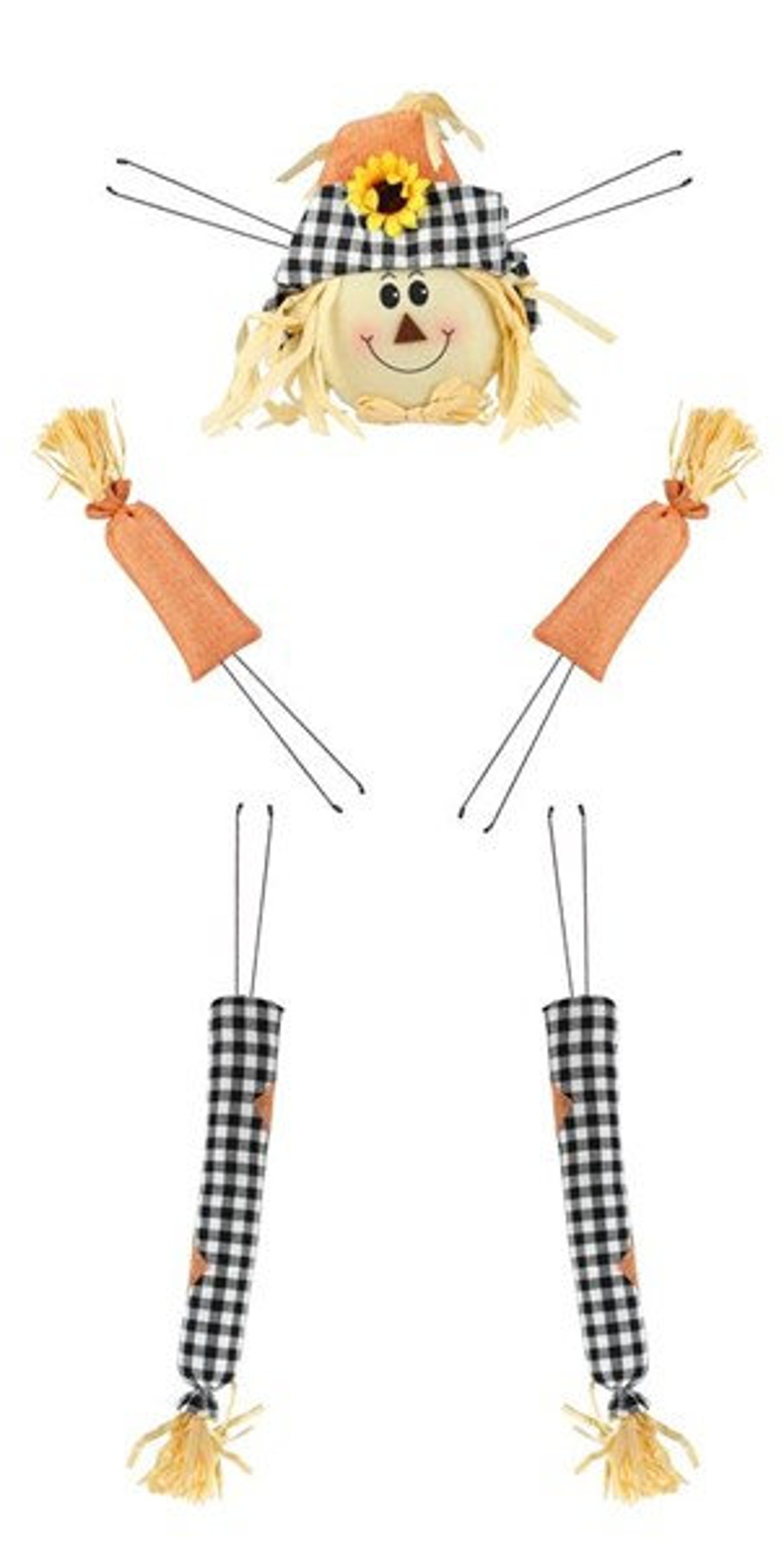 Scarecrow Plush Kit: Fall Thanksgiving Wreath Centerpiece, 31 Inches - Etsy