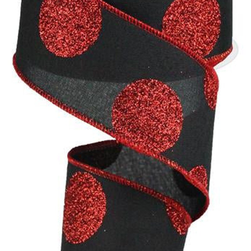 Red Black Polka Dot - Etsy