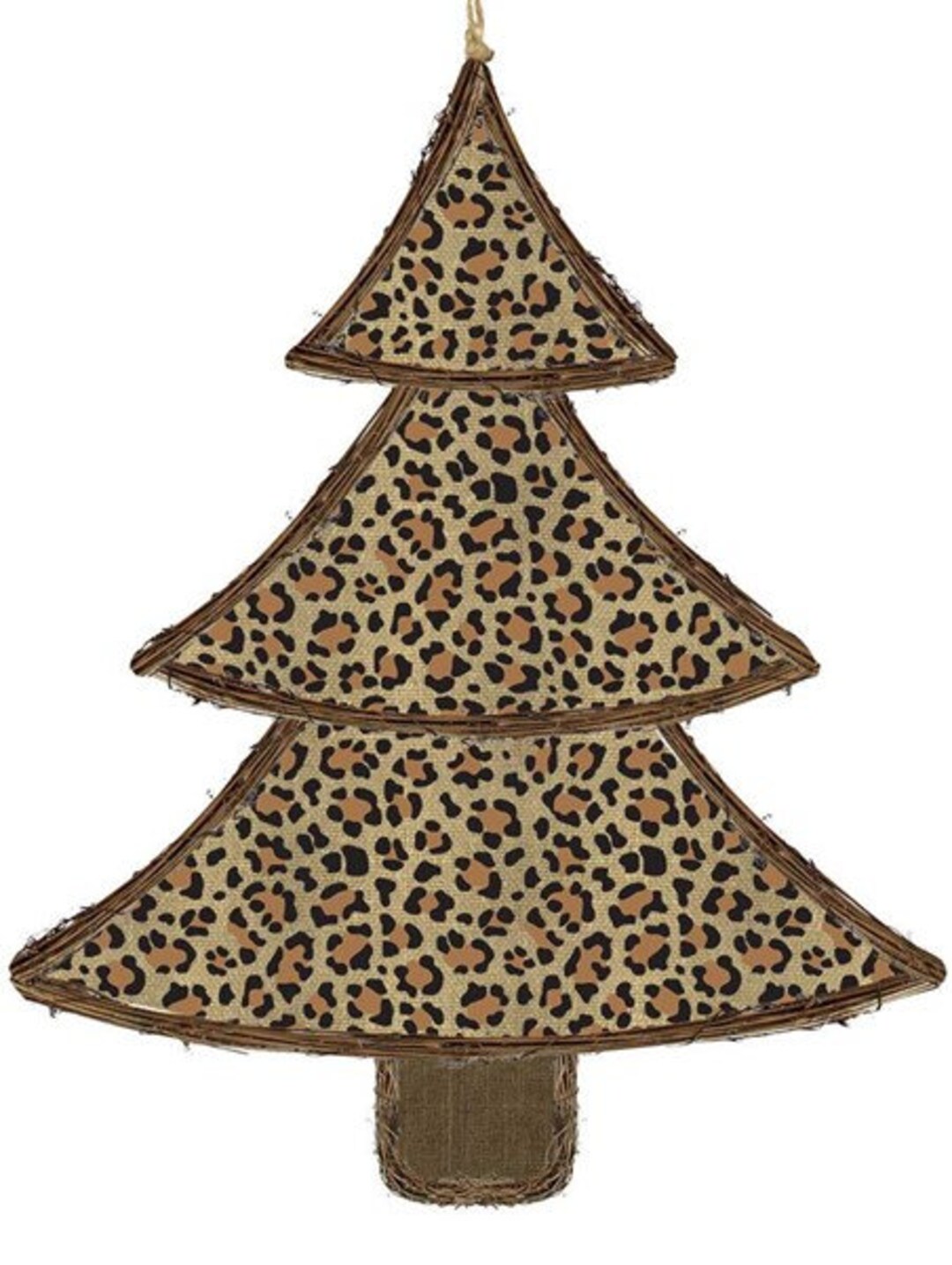 Christmas Tree Leopard Print Grapevine 22 Inches X 19 Inches KG3045 - Etsy