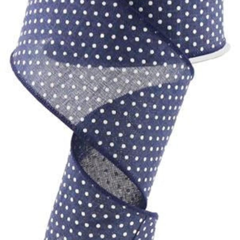 Navy Blue Polka Dot - Etsy