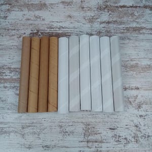 Cardboard Craft Tubes, Sturdy Tubes From Mesh Rolls, Thick Tubes Multi ...