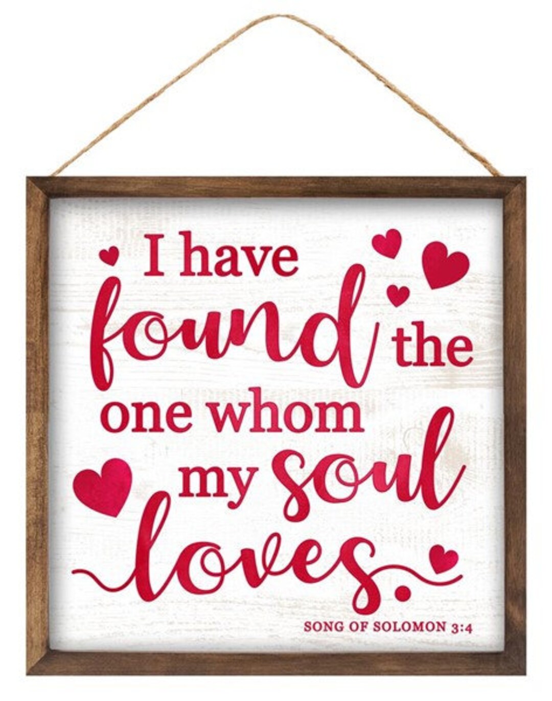 Song of Solomon Wood Sign: 'I Have Found the One' - Etsy