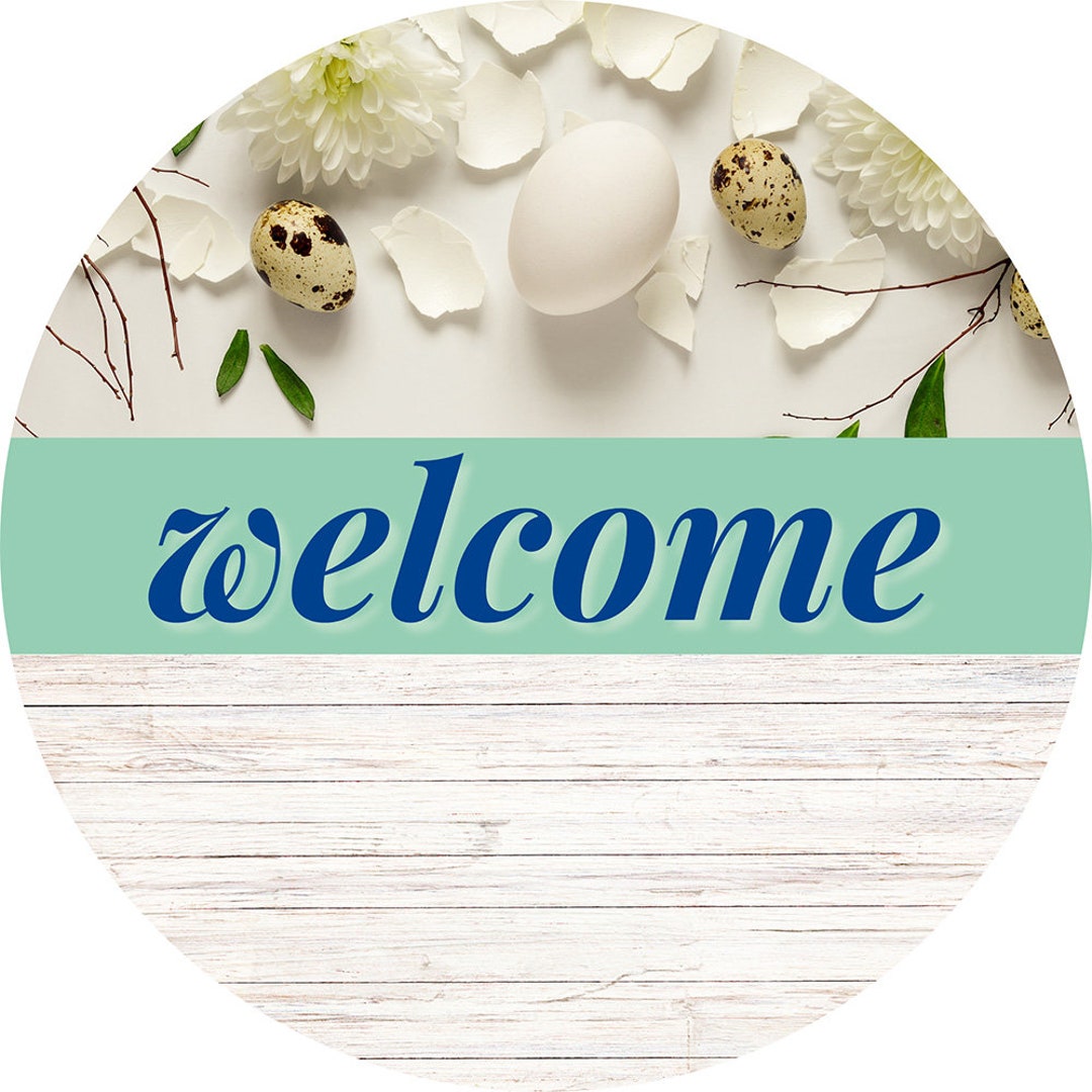 Welcome Wreath Sign - Choose Your Size - Make Your Own Door Hanger ...