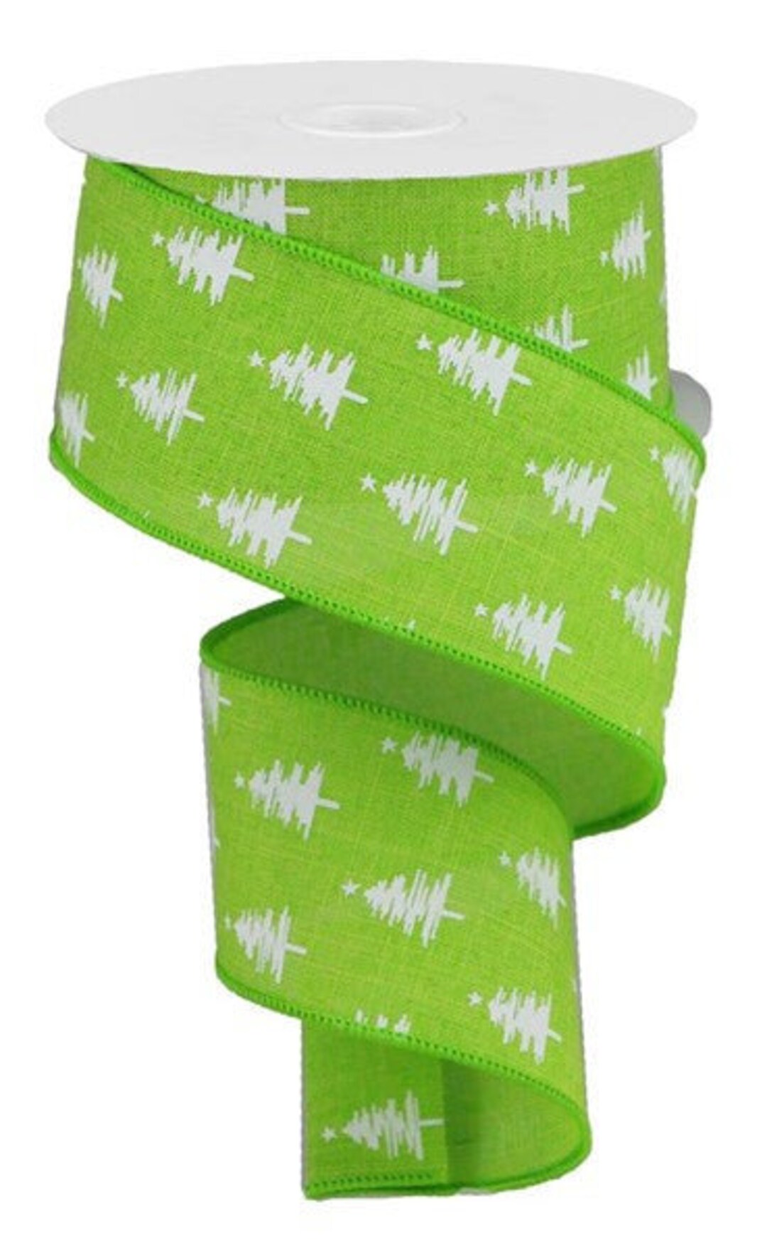 Christmas Tree Pine Wired Ribbon, Craft Supplies for Making Handmade ...