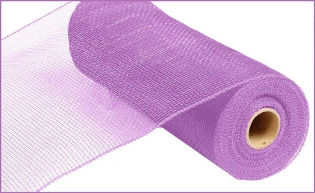 Lavender Deco Poly Mesh, Purple, 10 Inches X 10 Yards, Wreath Mesh for ...