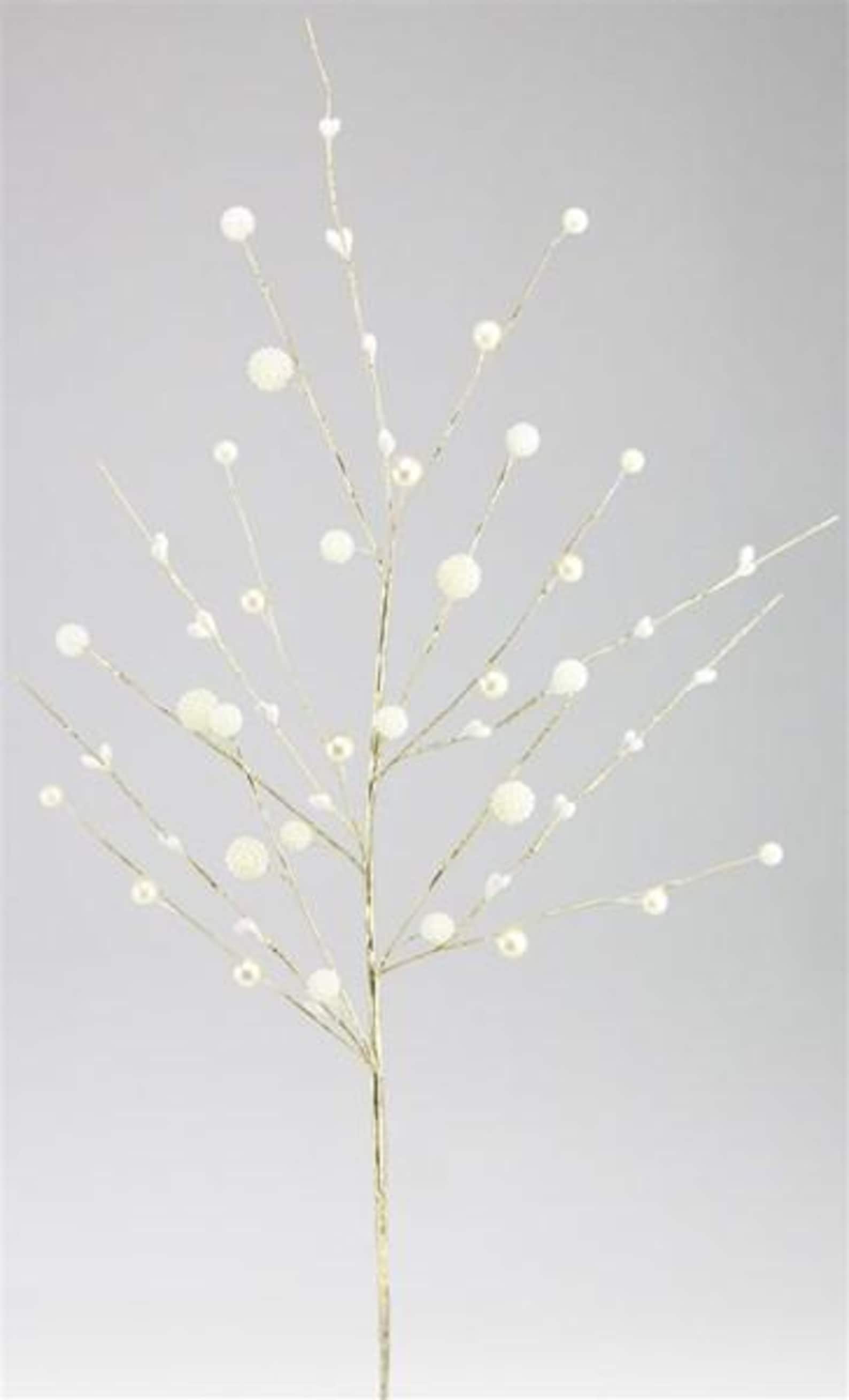 Pearl Beaded Decorative Spray, White Beaded Ball - 28" - MC1499 - Etsy
