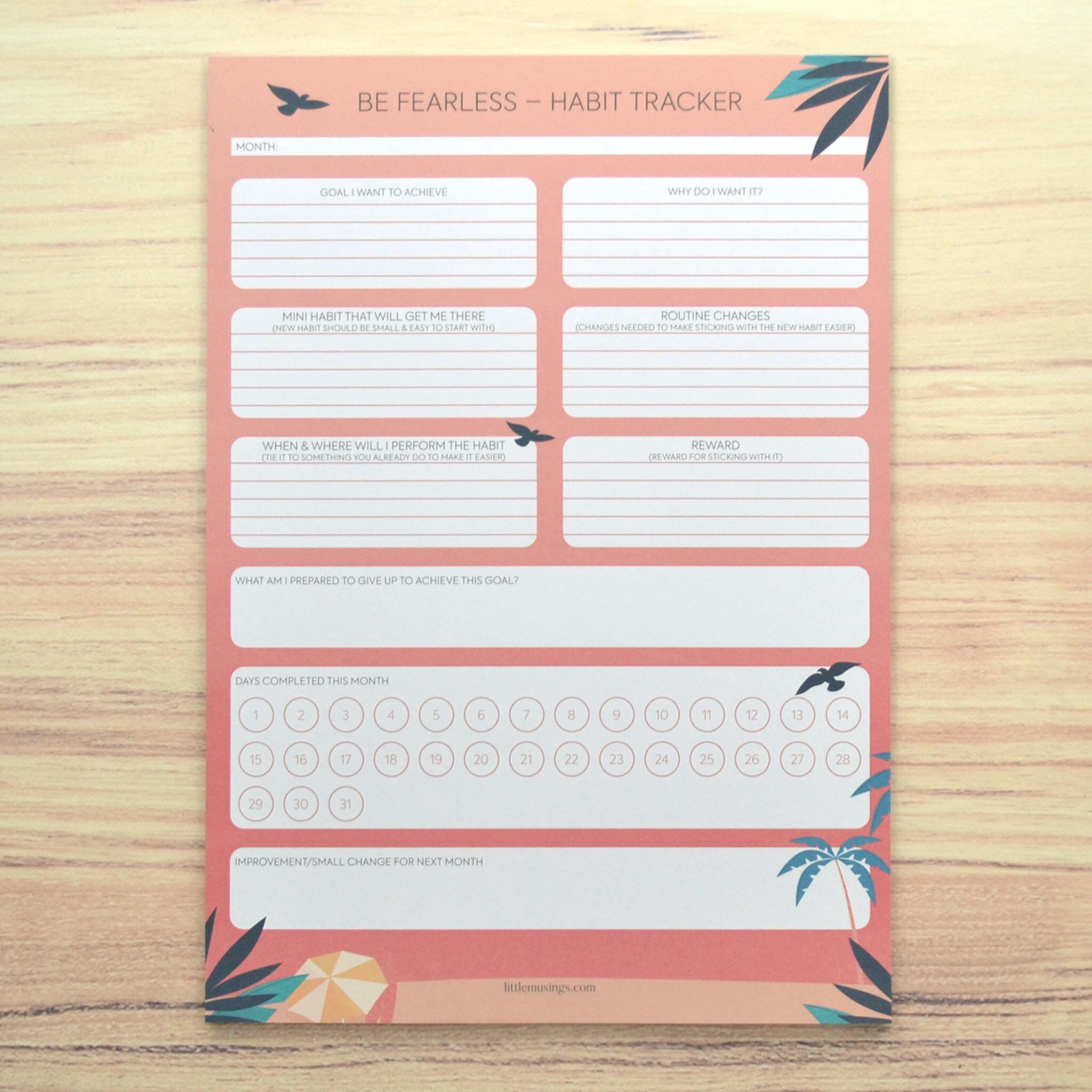 Habit Tracker for Teens and Tweens - Etsy
