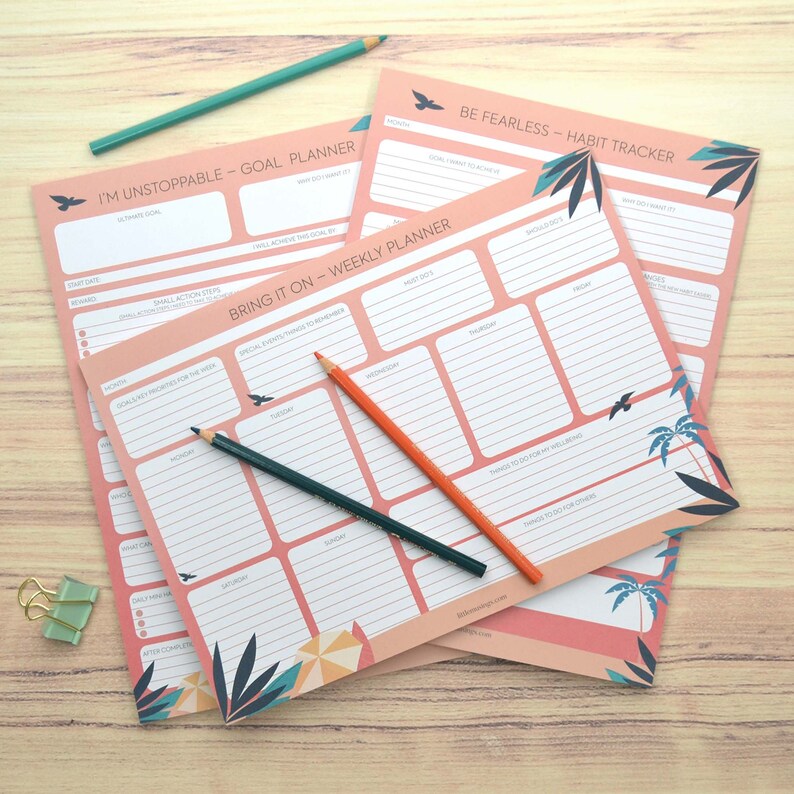 Weekly Planner for Teens and Tweens - Etsy Australia