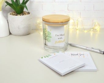 GRATITUDE JAR, Glass Jar, Gratitude, Thankful, Give Thanks, Blessings ...