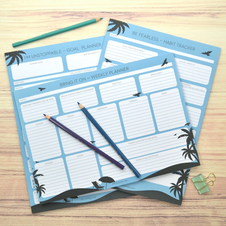 Weekly Planner for Teens and Tweens - Etsy