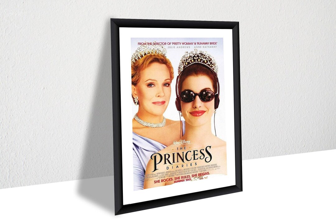 Princess Diaries Poster – Anne Hathaway Teen Comedy Movie Canvas Wall ...