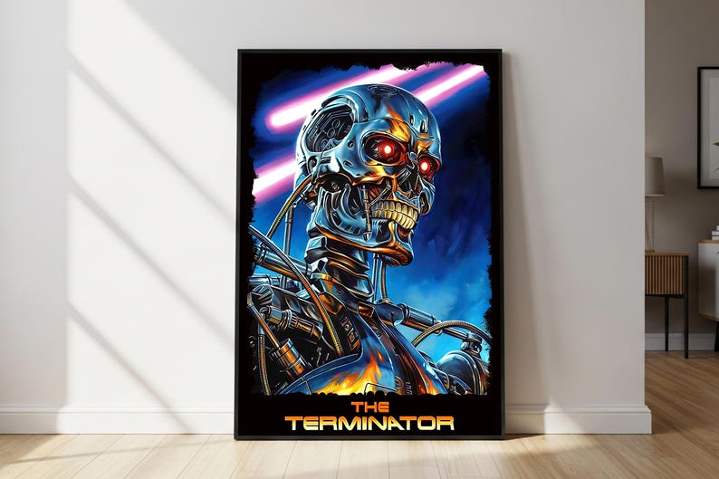 The Terminator Movie Poster | Sci-fi Film Wall Art | Arnold ...