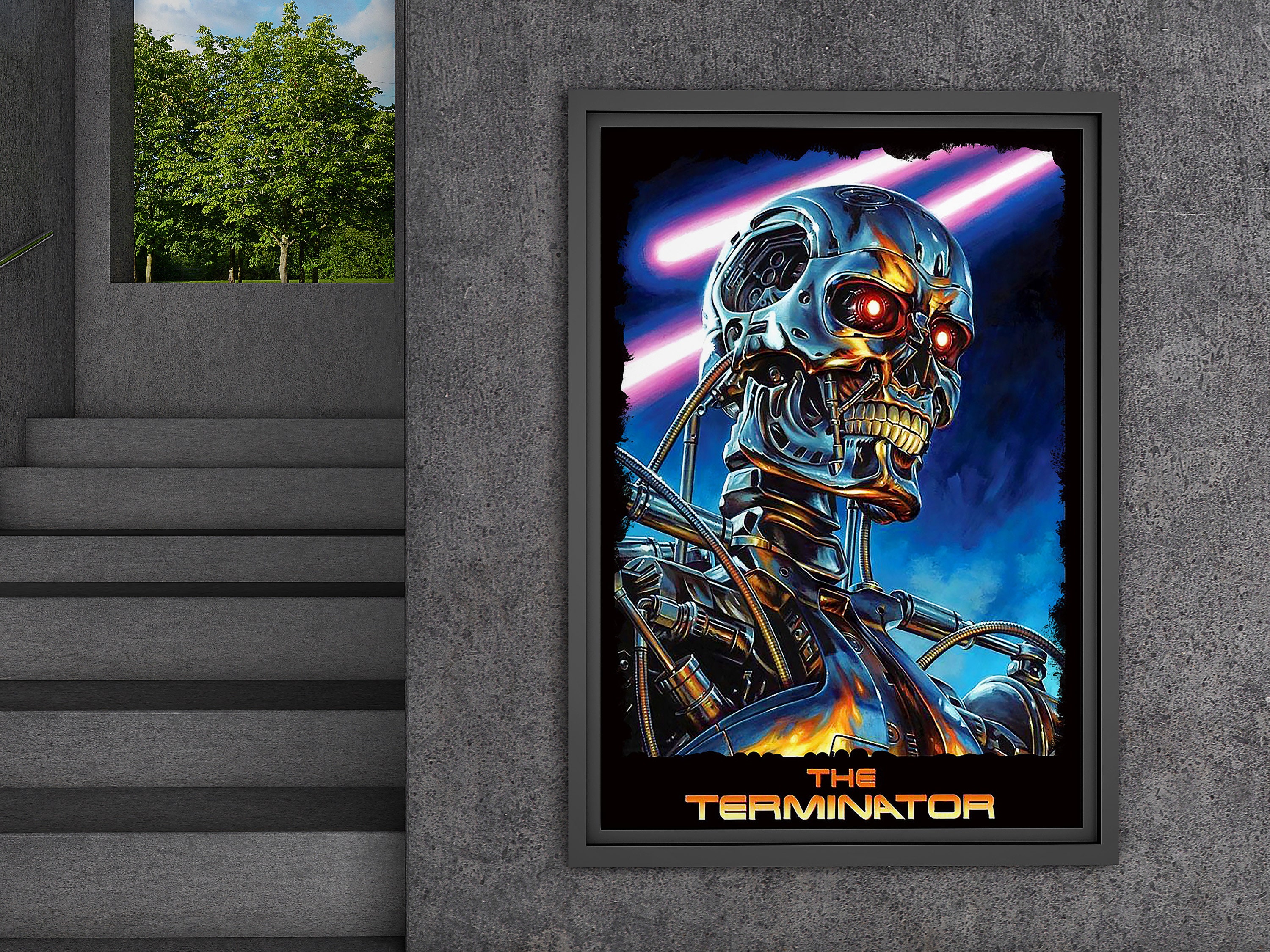 The Terminator Movie Poster 1984 Canvas Poster Wall Art - Etsy Australia