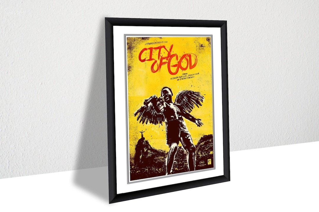 City of God Movie Poster, Brazilian Crime Drama Wall Art, Favela Film ...