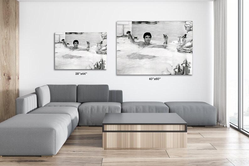 Scarface Jacuzzi Canvas Poster Wall Art Premium Canvas High - Etsy