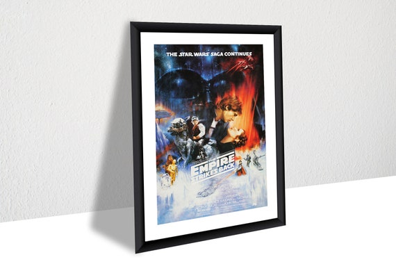 The Empire Strikes Back Movie Poster Wall Art Canvas Print Etsy